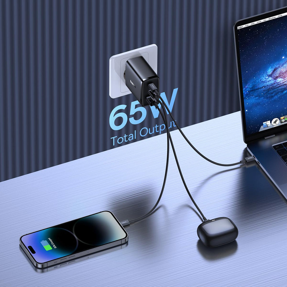 Baseus Cube Pro 3 Ports Fast Charger 65W Baseus Cube Pro 3 Ports Fast Charger 65W