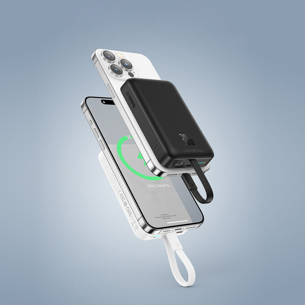Baseus MagSafe Magnetic Power Bank 30W 10000mAh With Built-in USB-C Cable